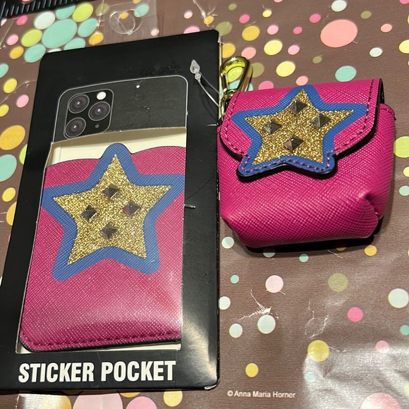 Source Unknown | Accessories | New Gold Glitter Studded Star Airpod ...